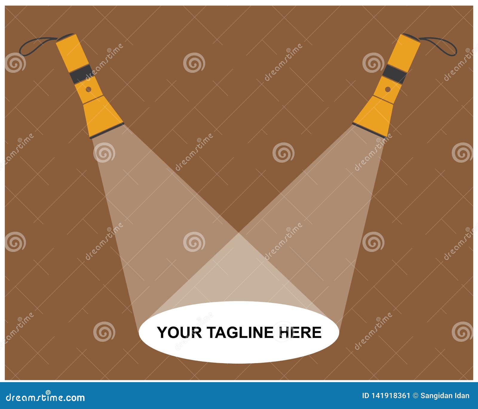 Flashlight Logo Vector Illustration Stock Vector - Illustration of ...