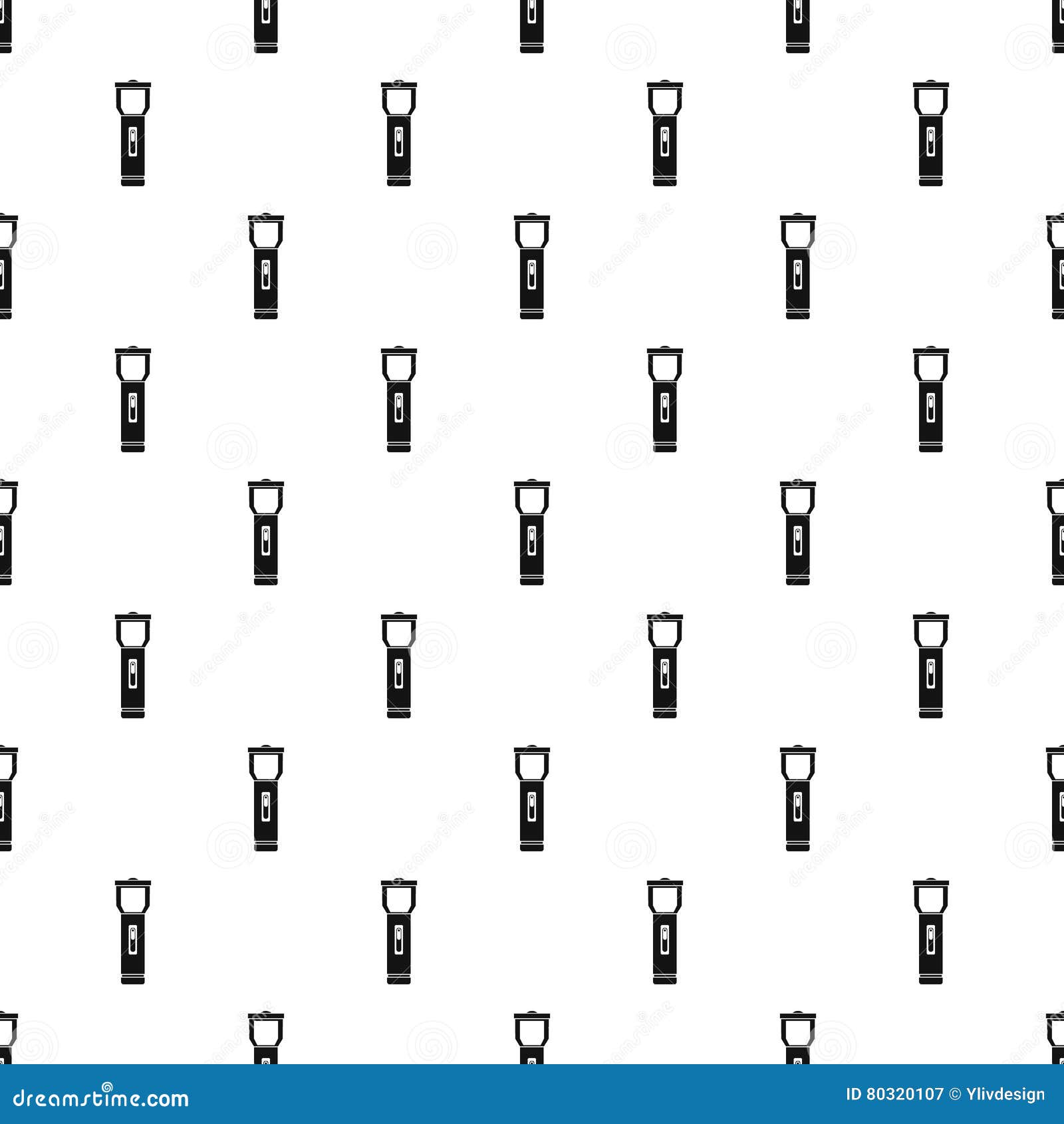Flashlight Pattern, Simple Style Stock Vector - Illustration of pattern ...