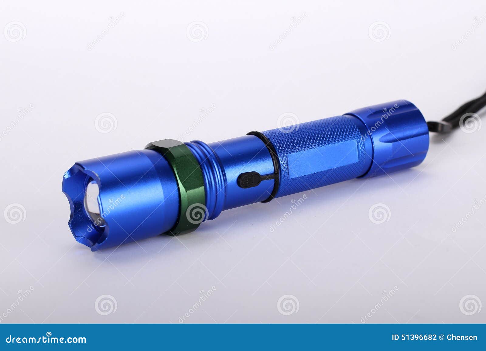 Flashlight Torch Blue Metal Stock Photo - Image of idea, dark: 51396682