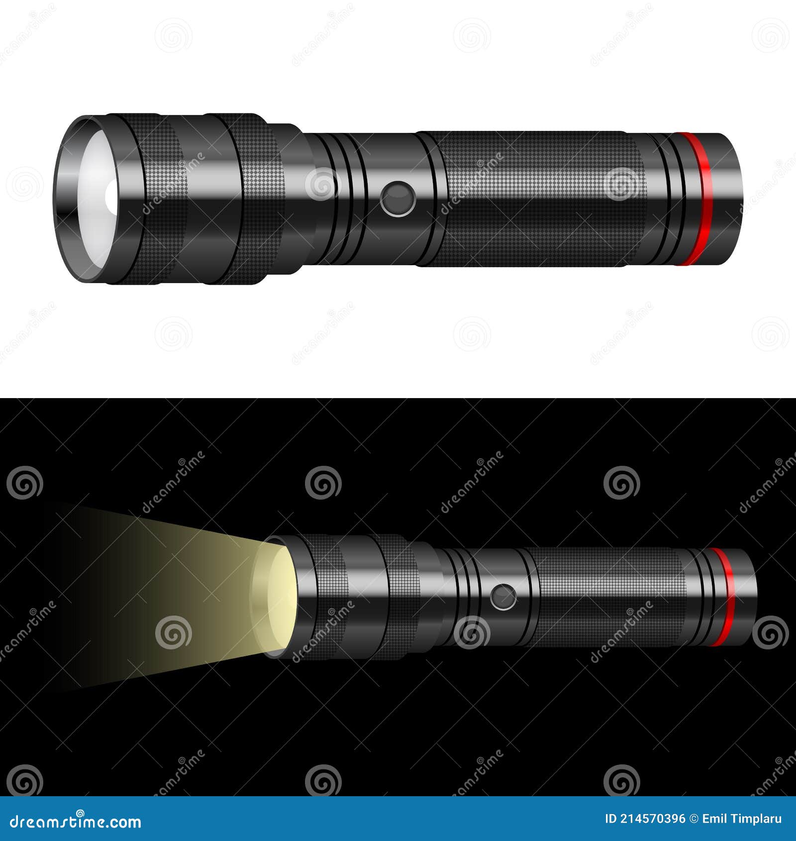 Flashlight Vector Design Illustration Stock Vector - Illustration of ...