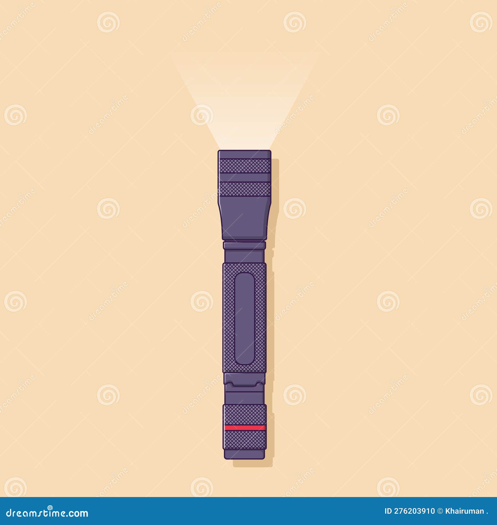 Flashlight Vector Icon Illustration. Torch Vector Stock Vector ...