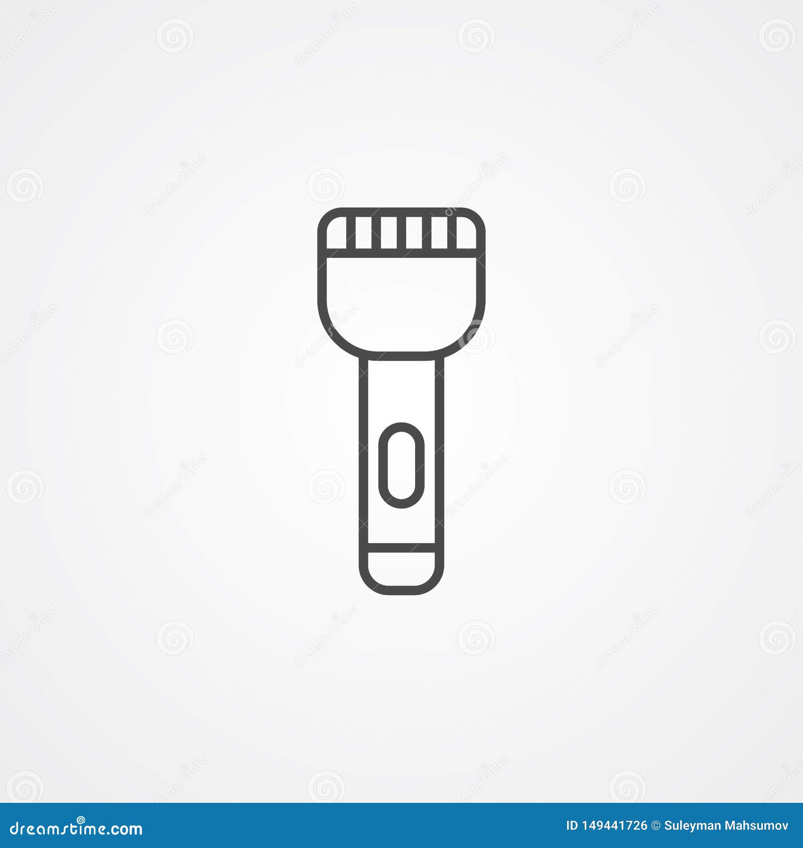 Flashlight Vector Icon Sign Symbol Stock Illustration - Illustration of ...