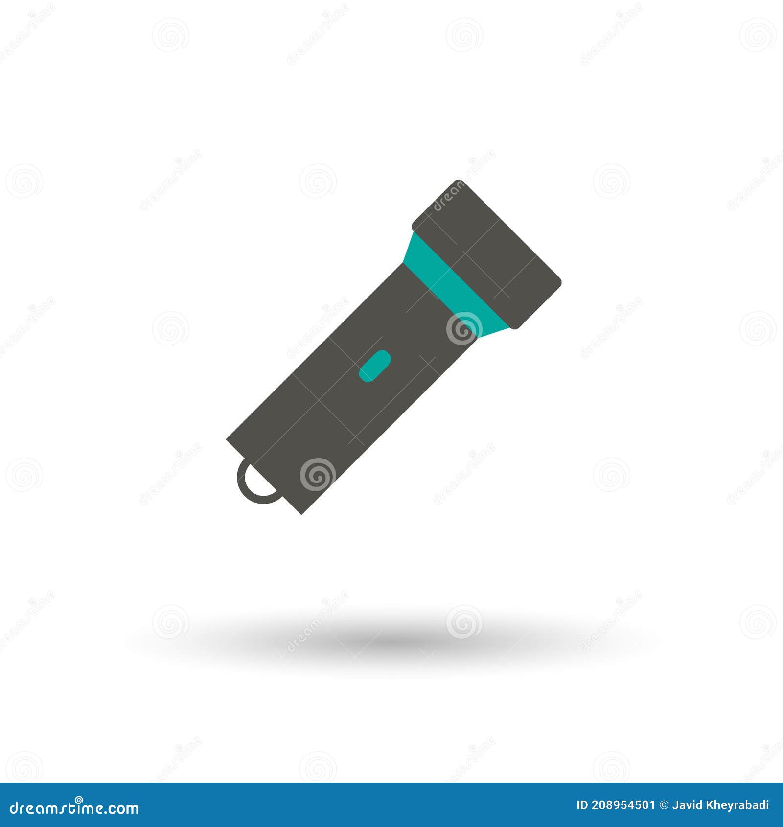 Flashlight Vector Icon Flashlight Simple Icon Stock Vector ...
