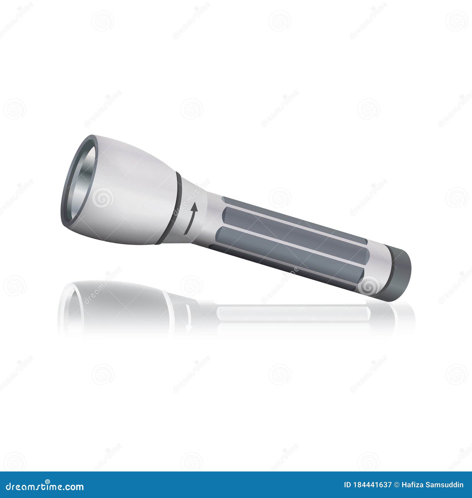 Flashlight. Vector Illustration Decorative Background Design Stock ...