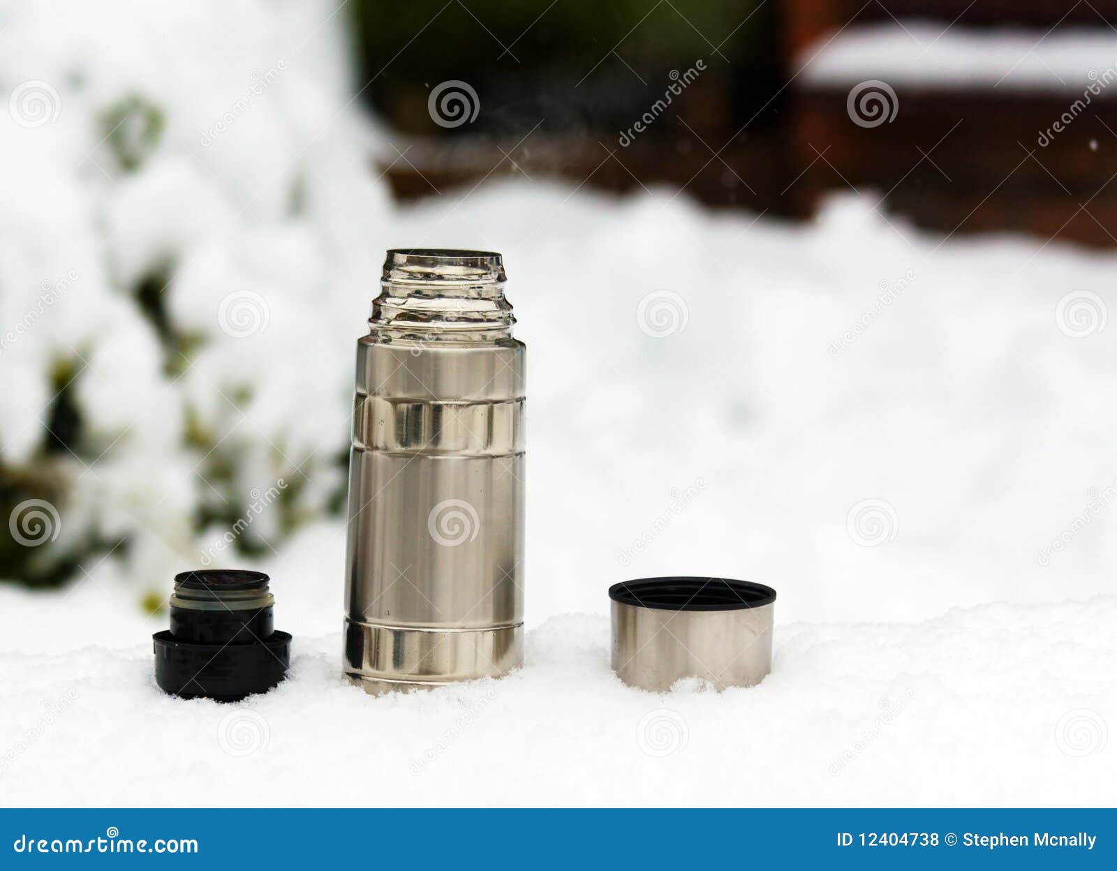 Flask stock photo. Image of full, silver, kitchen, closed - 12404738