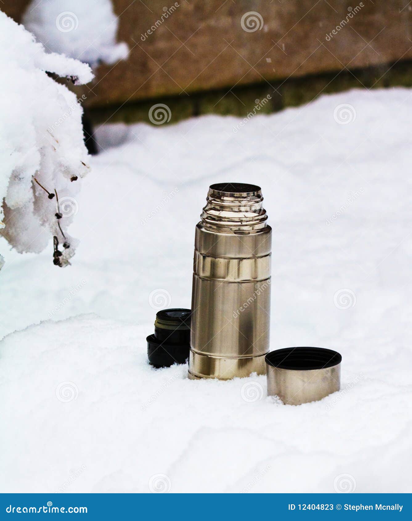 Flask stock image. Image of field, drink, save, heat - 12404823