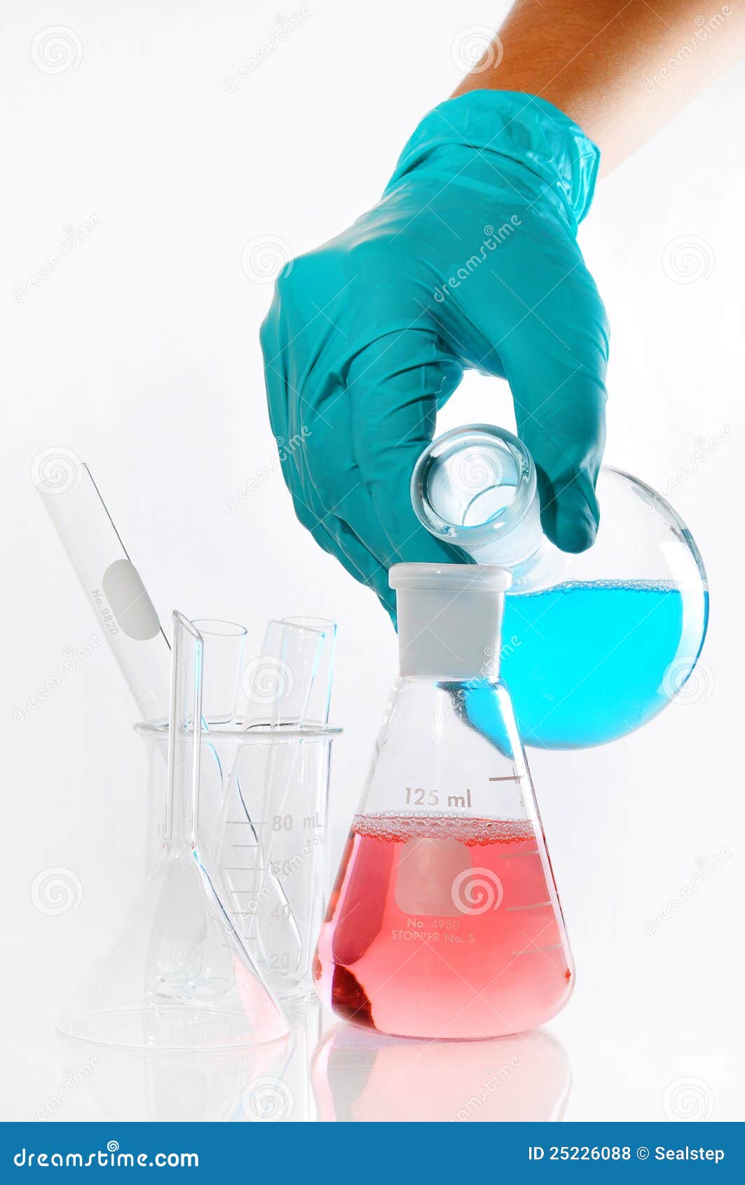 Flask stock photo. Image of reagents, laboratory, biology - 25226088