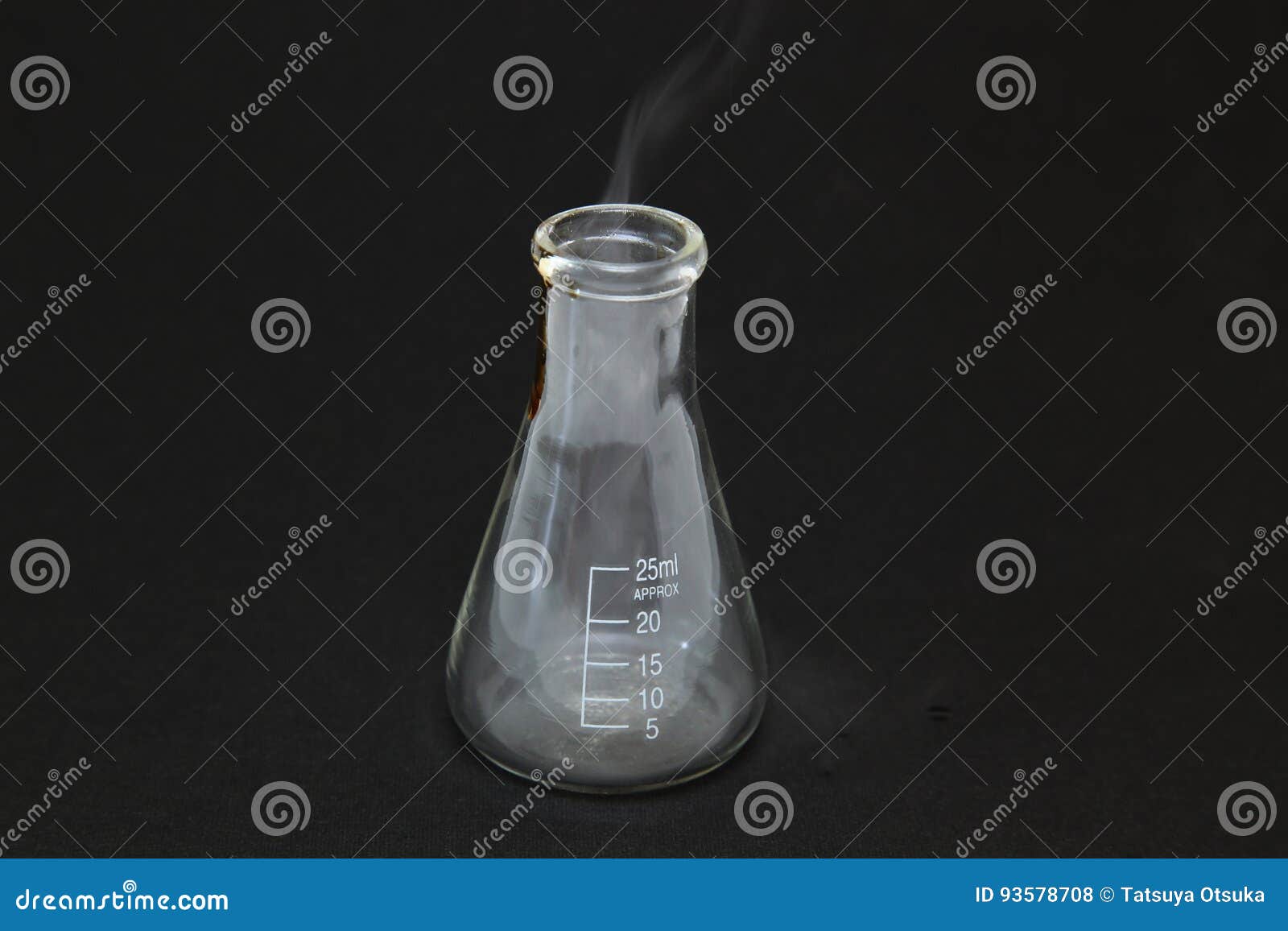 Flask in a Black Background Stock Photo - Image of poison, glassware ...
