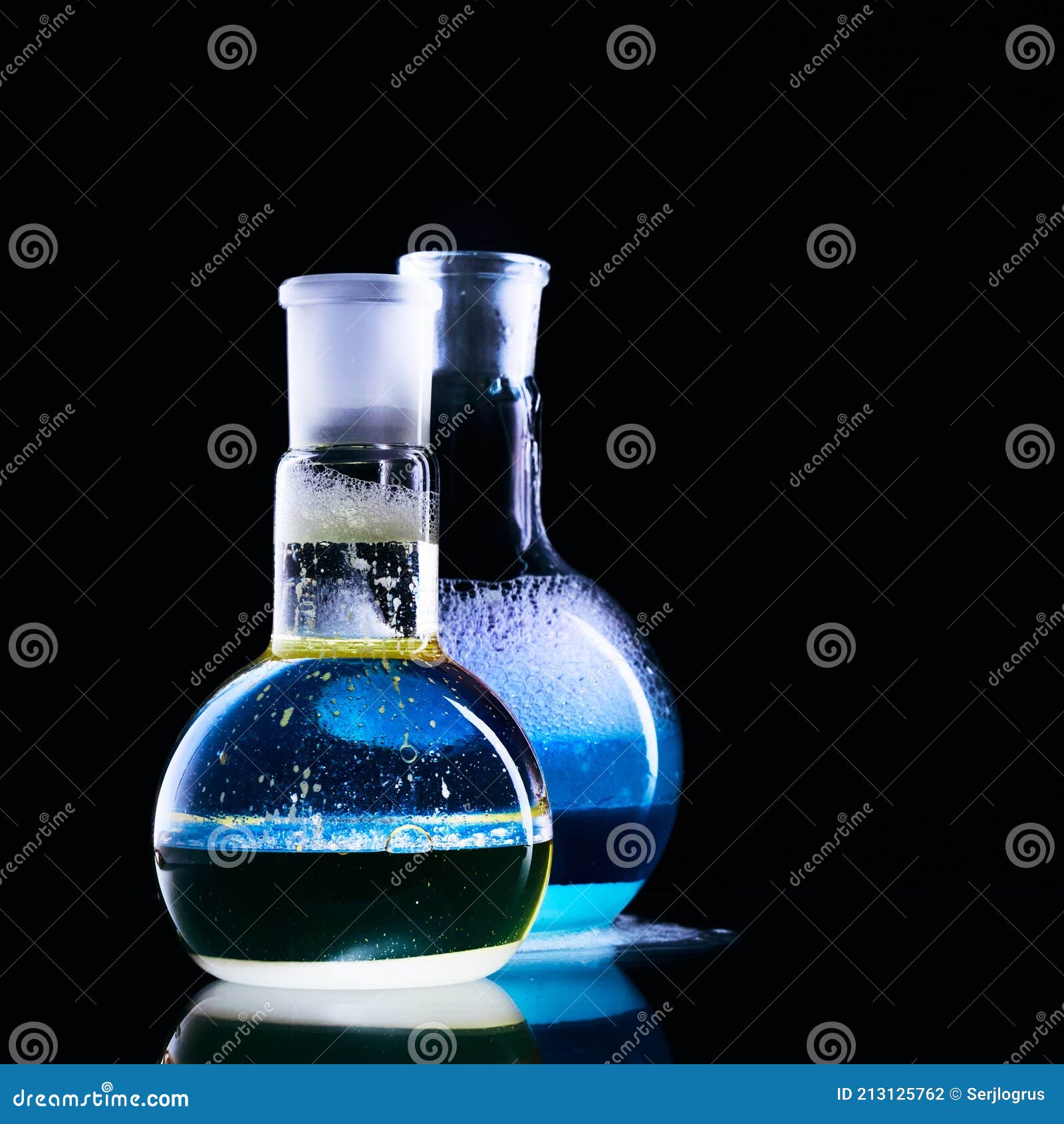 The Chemical Reagent In A Transparent Bottle Royalty-Free Stock Photo ...