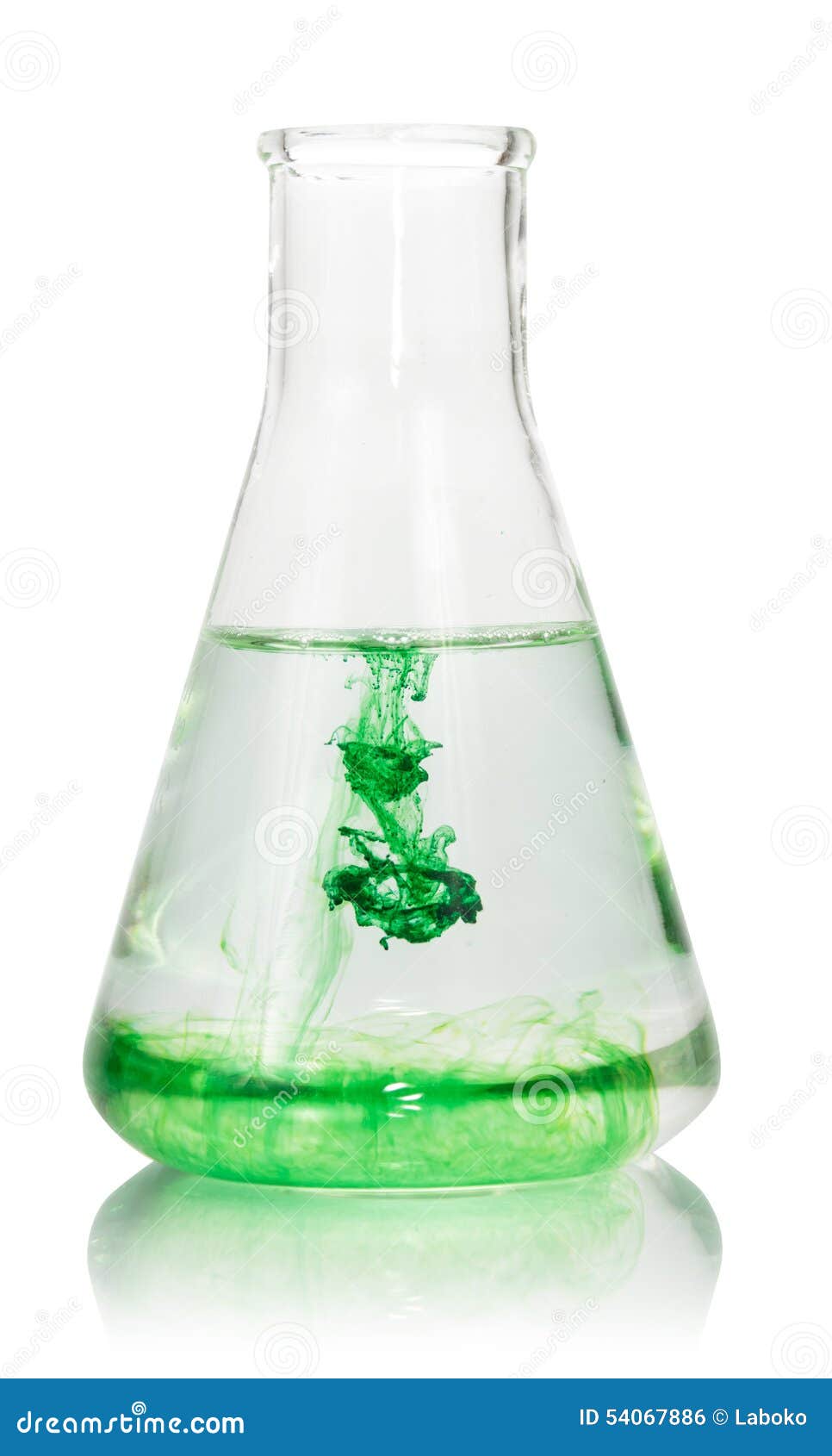 Flask with Chemistry Liquid Stock Photo - Image of design, laboratory ...