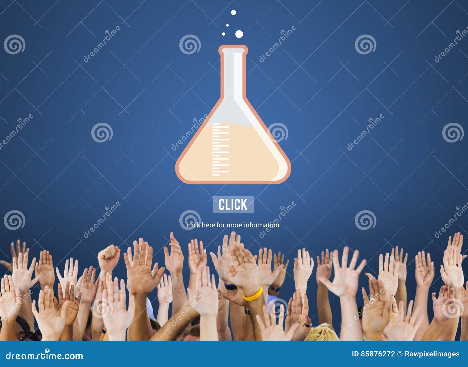 Flask Chemistry Science Experiment Lab Concept Stock Photo - Image of ...