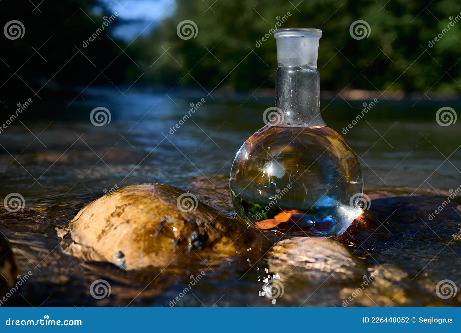 Wellspring With Clear Drinking Water In The Forest. A Pure, Fresh ...