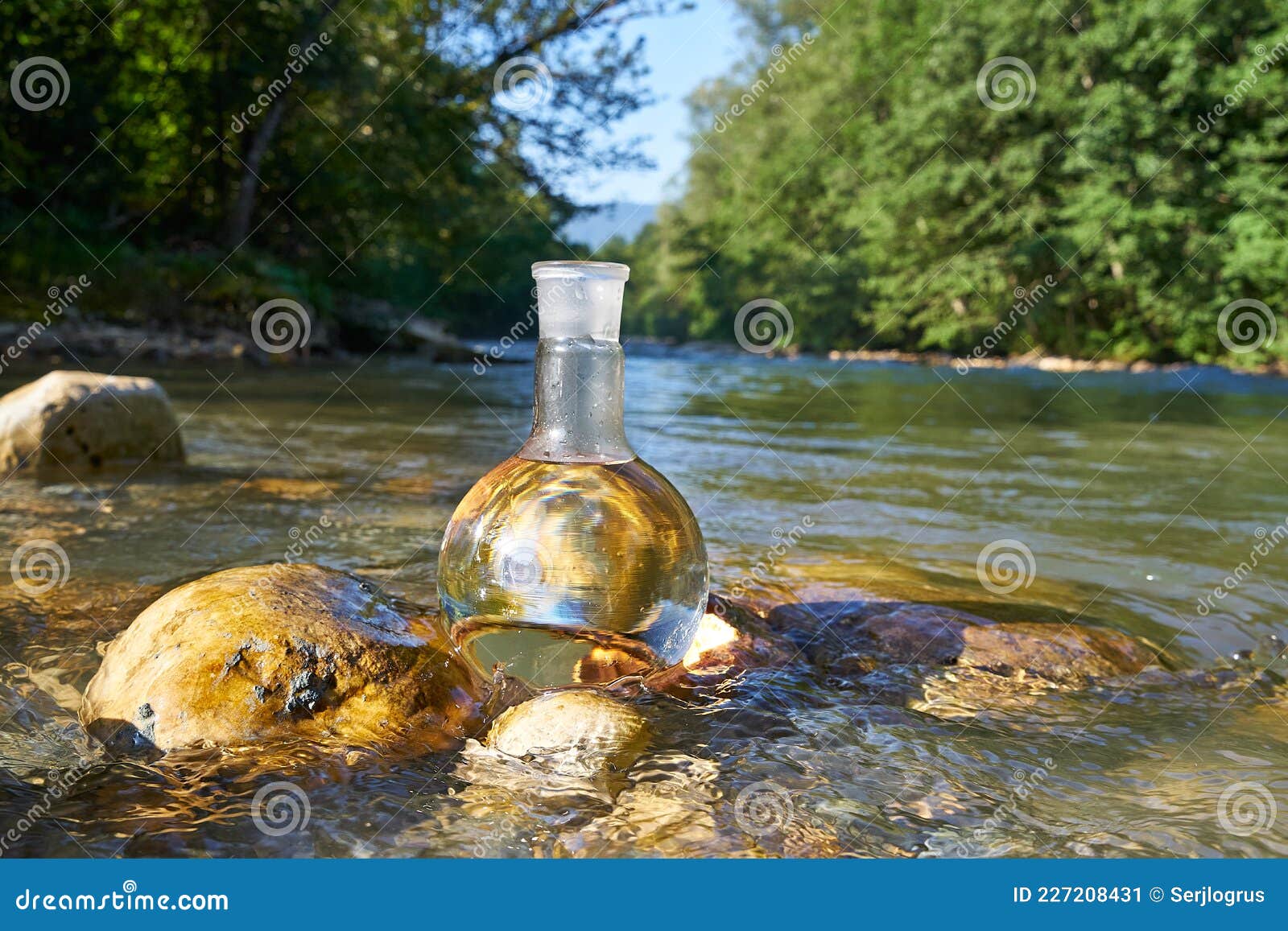 Wellspring With Clear Drinking Water In The Forest. A Pure, Fresh ...