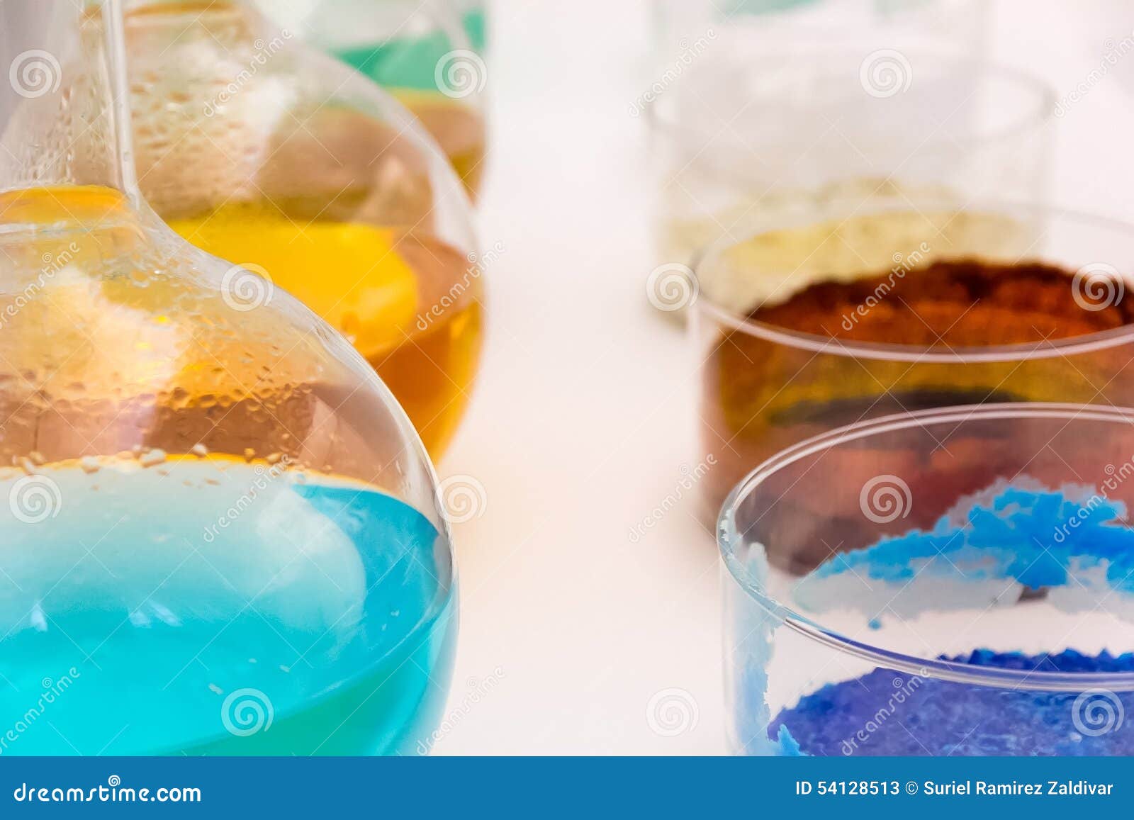 Flask and color stock image. Image of color, investigation - 54128513