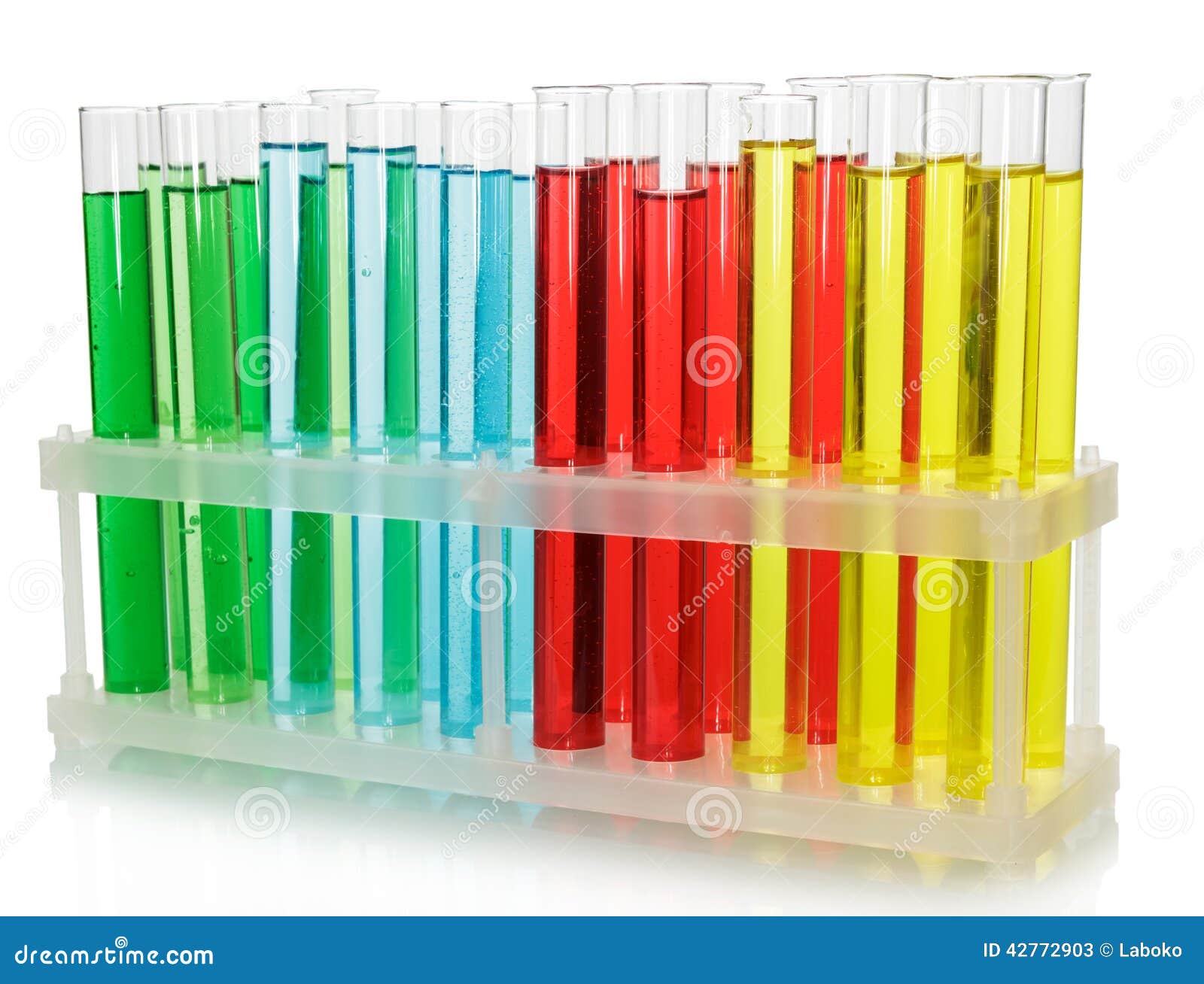 Flask with Colored Chemistry Liquid Stock Image - Image of liquid ...