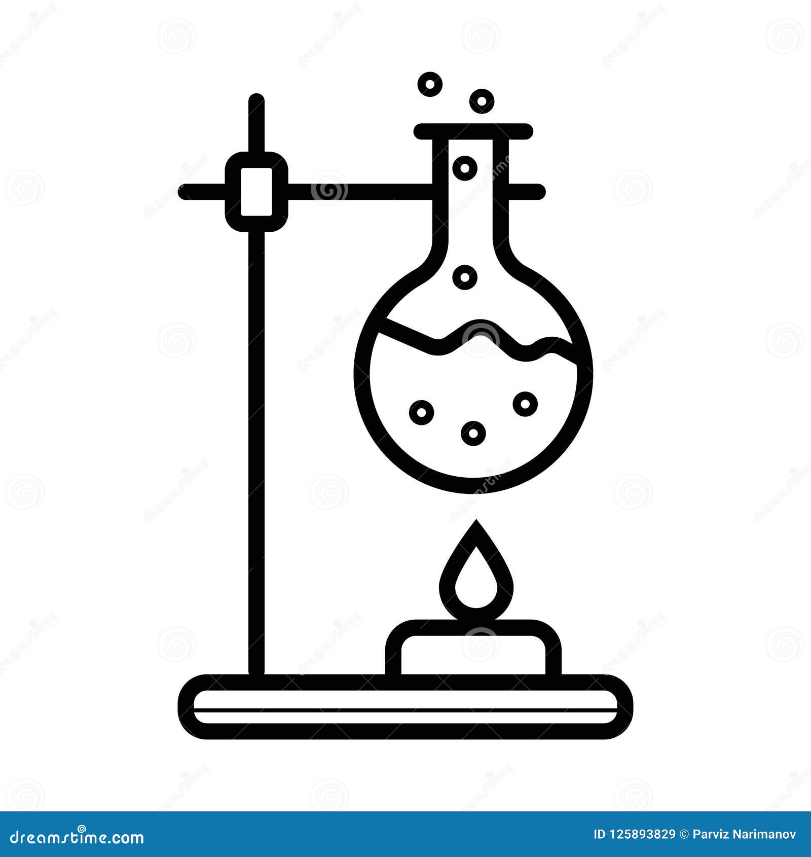 Flask on Fire Icon. Element of Science for Mobile Concept and we Stock ...