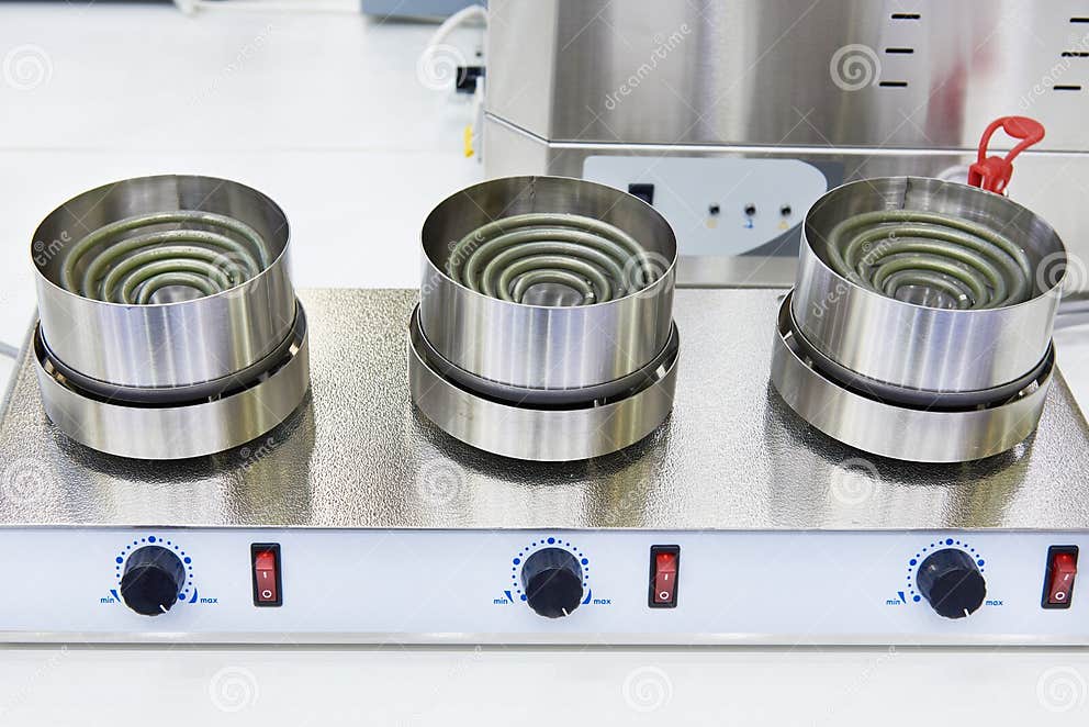 Flask Heaters Chemical Laboratory Stock Image - Image of research, test ...