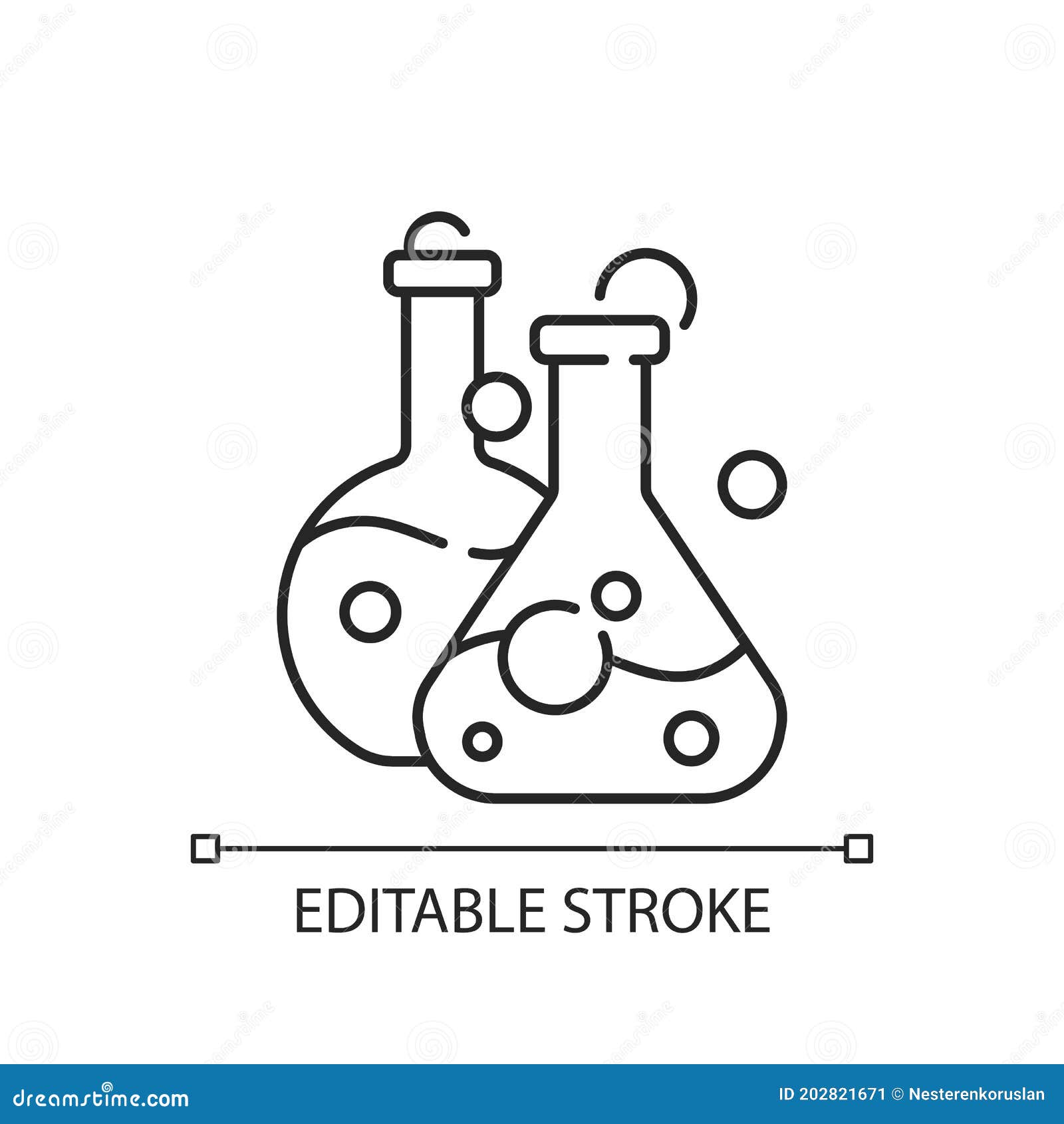 Laboratory Vessel, Glass Measuring Beaker With Scale Vector ...