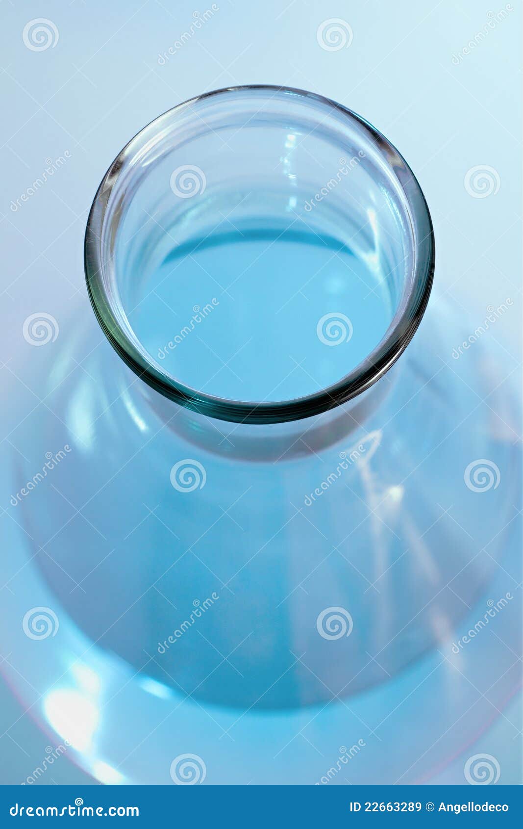 Flask with liquid blue stock image. Image of eating, fluid - 22663289