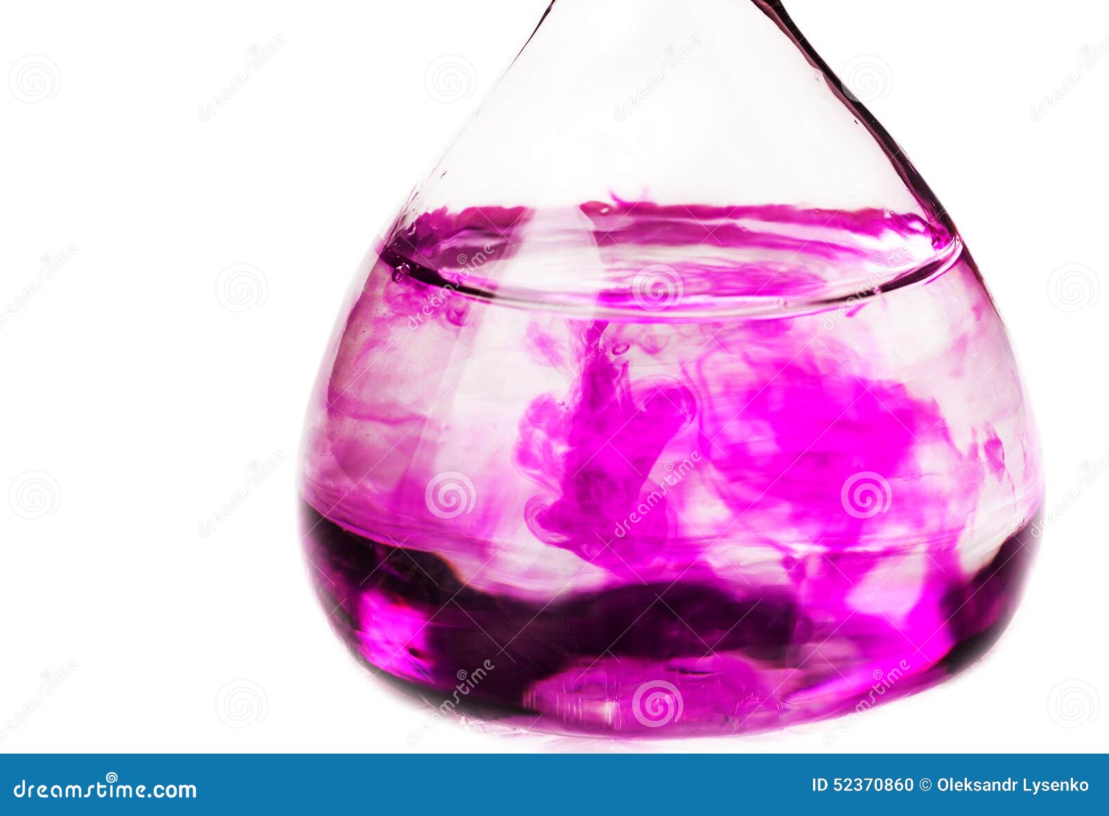 Flask with liquid closeup stock photo. Image of glassware - 52370860