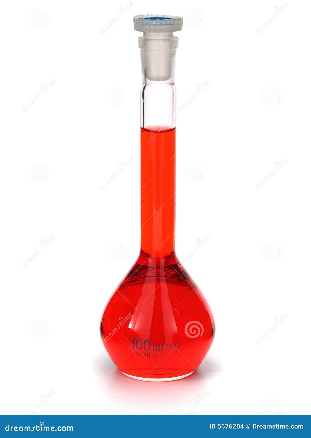 Flask with a red liquid stock photo. Image of biology - 5676204