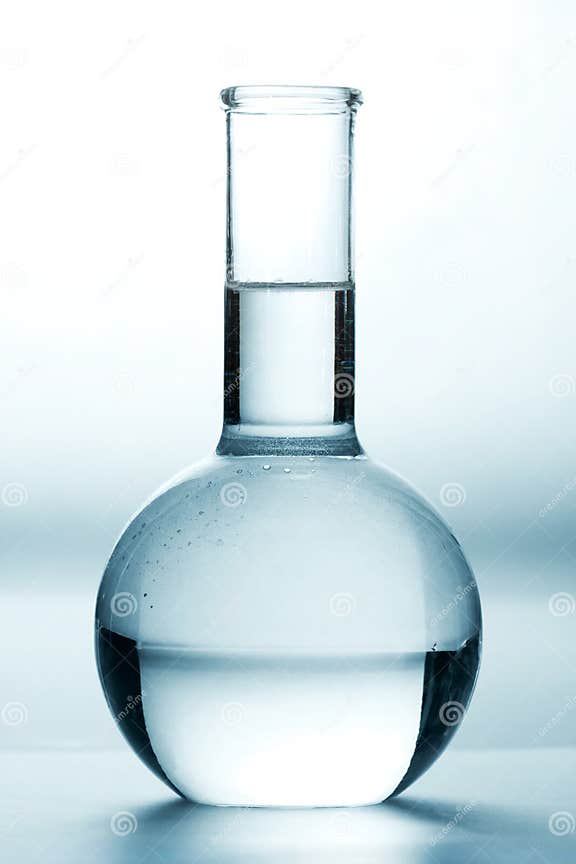 Flask with Solution stock photo. Image of piece, scientific - 4526150