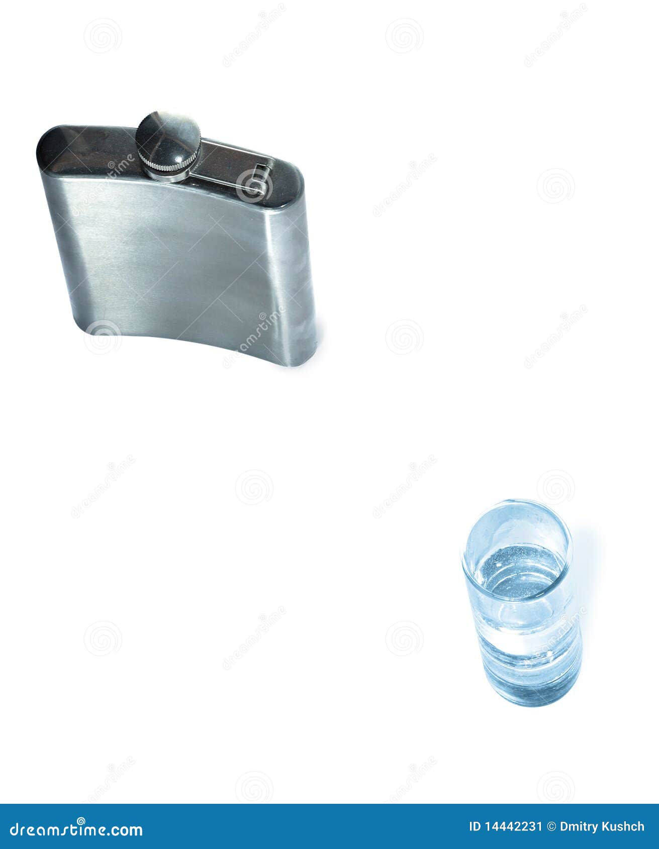Flask of vodka and a glass stock image. Image of elegance - 14442231