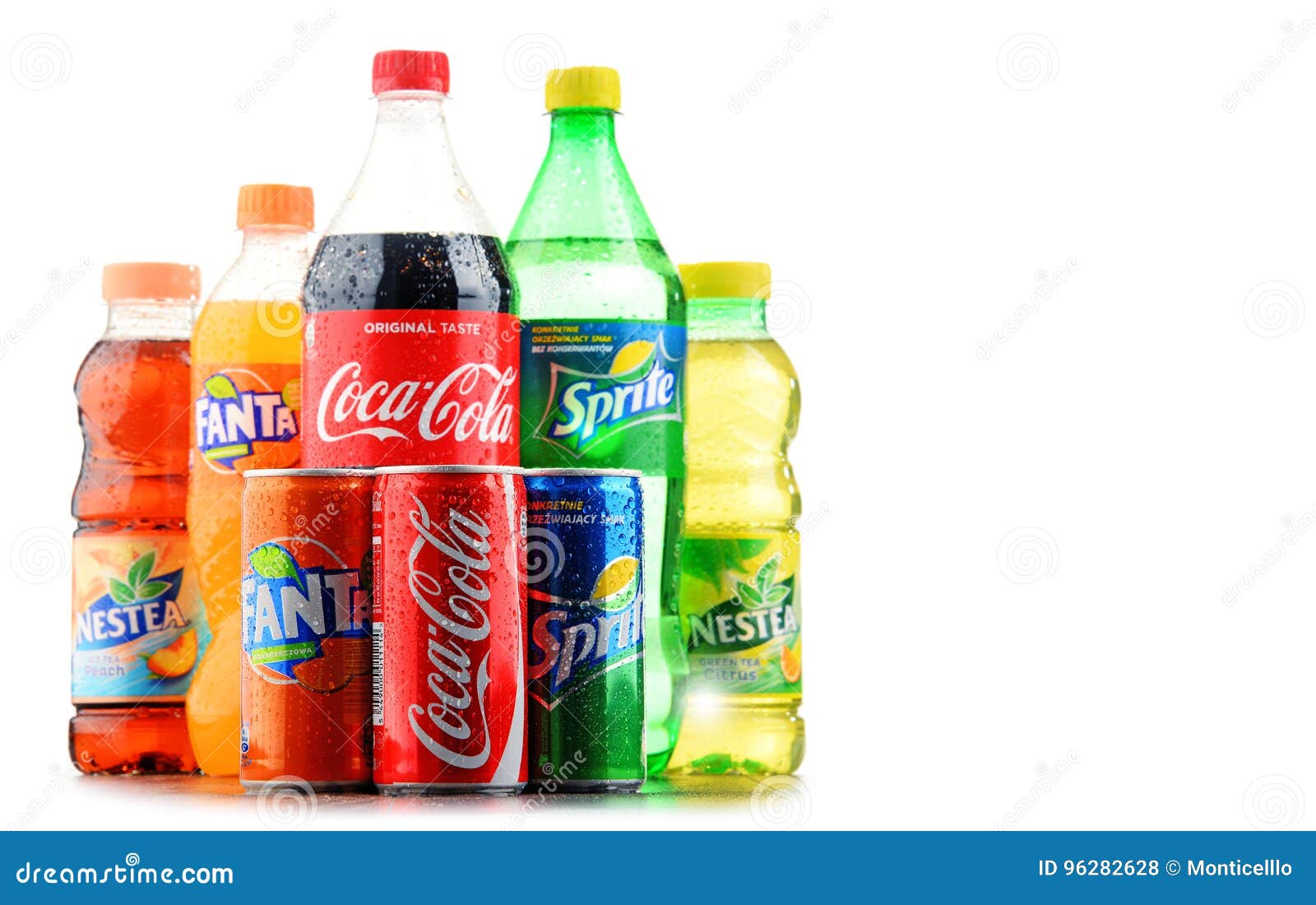 Flaskor Av Blandade Coca Cola Company Läsk Redaktionell Arkivfoto ...