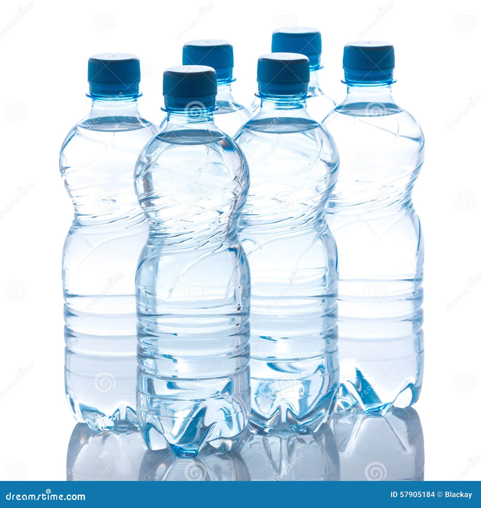 Flaskor med vatten arkivfoto. Bild av livstid, vitt, frigörande - 57905184
