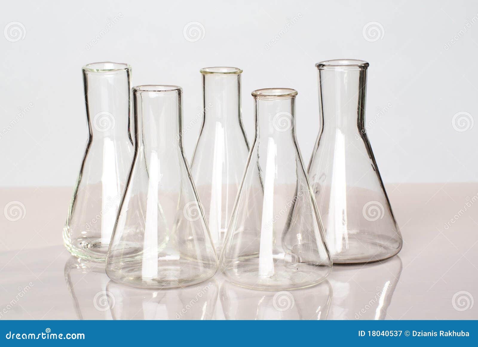 Flasks. stock image. Image of microbiology, laboratory - 18040537