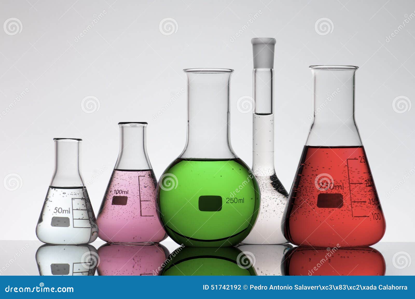 Flasks stock photo. Image of beaker, liquid, equipment - 51742192