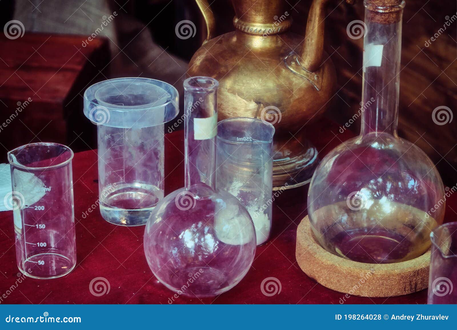 Flasks, Jars and Bottles for Chemicals in the Old Laboratory ...