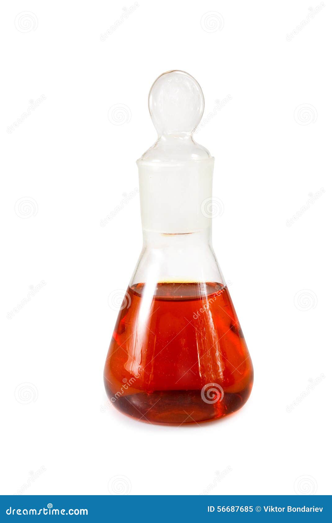 Flasks with red liquid stock image. Image of beaker, fluid - 56687685
