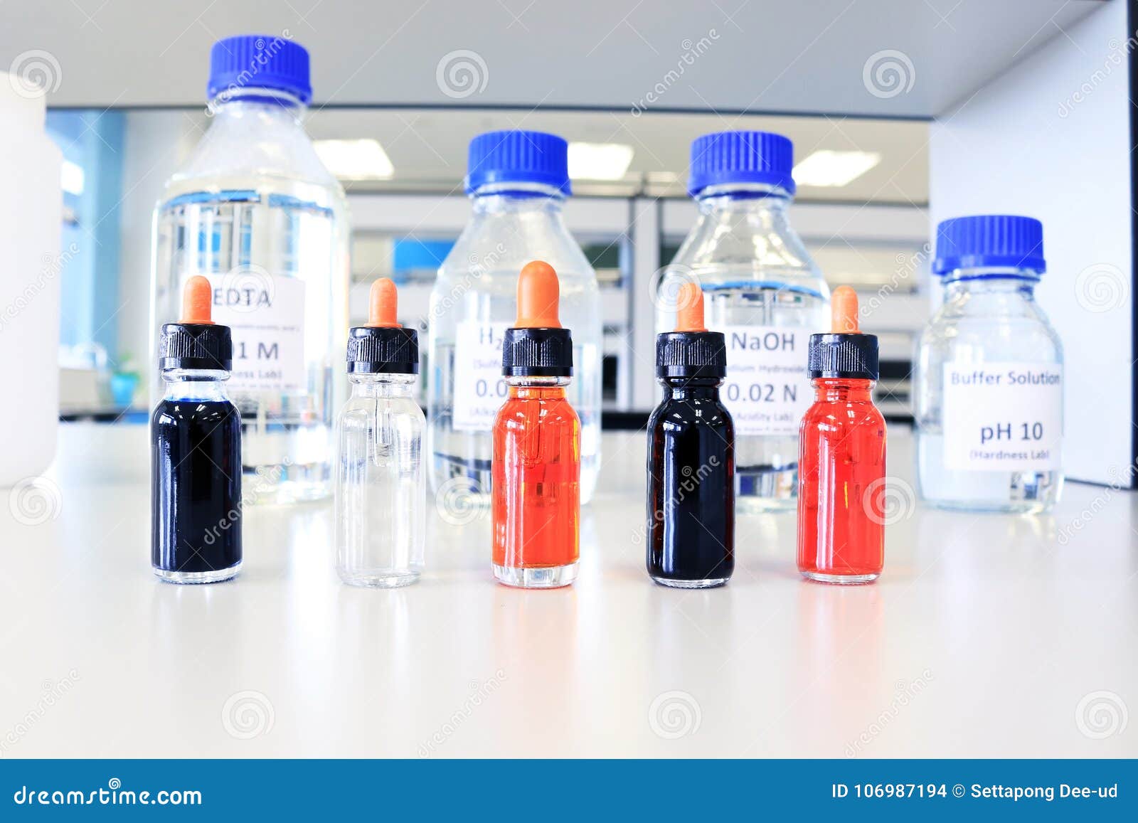 Flasks with Solution or Chemical in Science Classroom and Laboratory ...