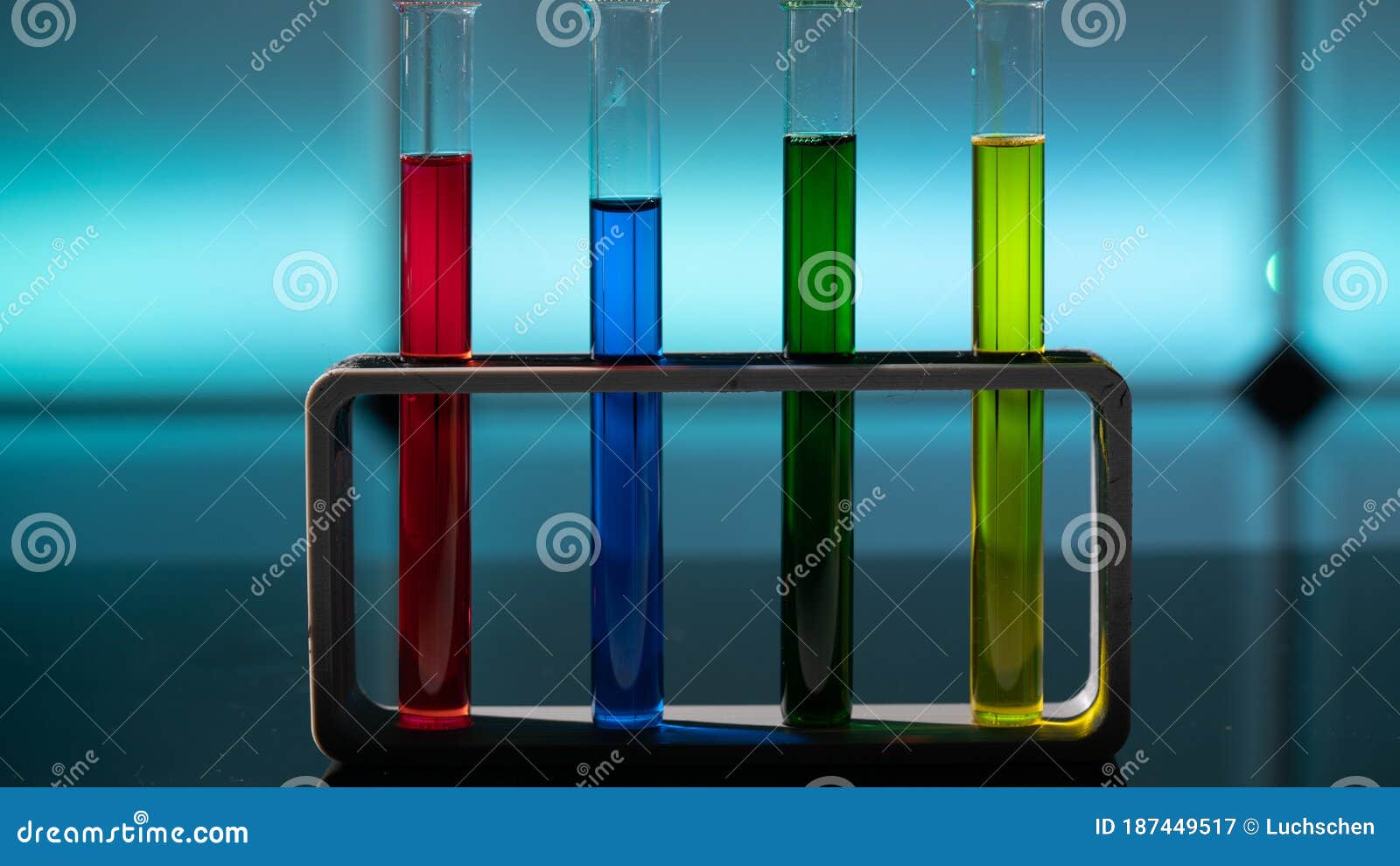 Flasks and Test Tubes in a Chemistry Lab Stock Image - Image of ...