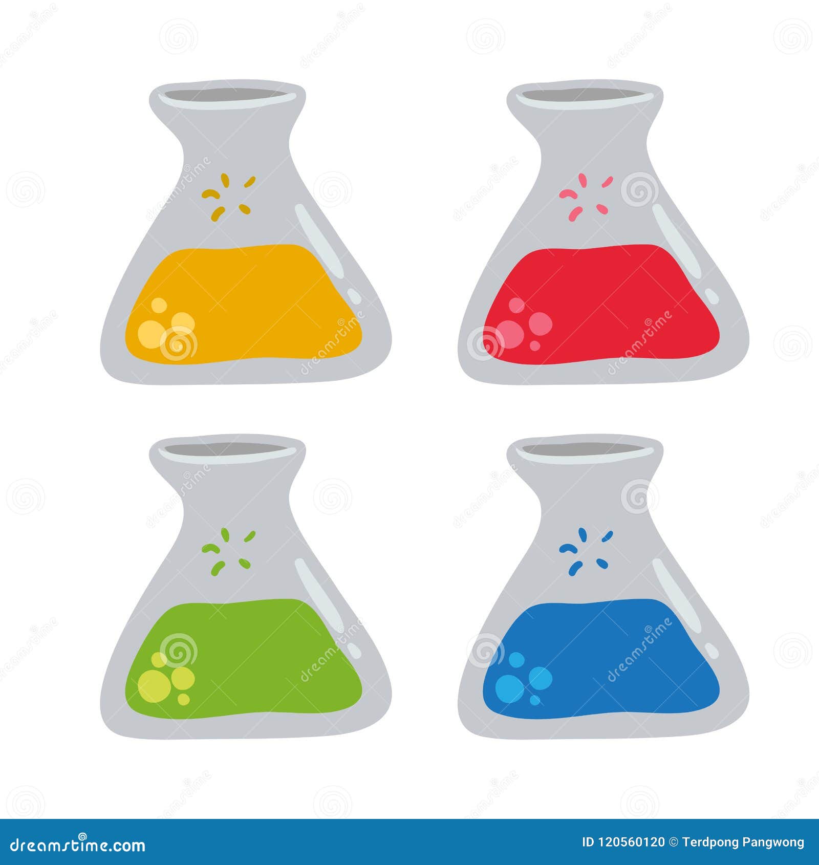 Flasks Vector Collection Design Stock Illustration - Illustration of ...
