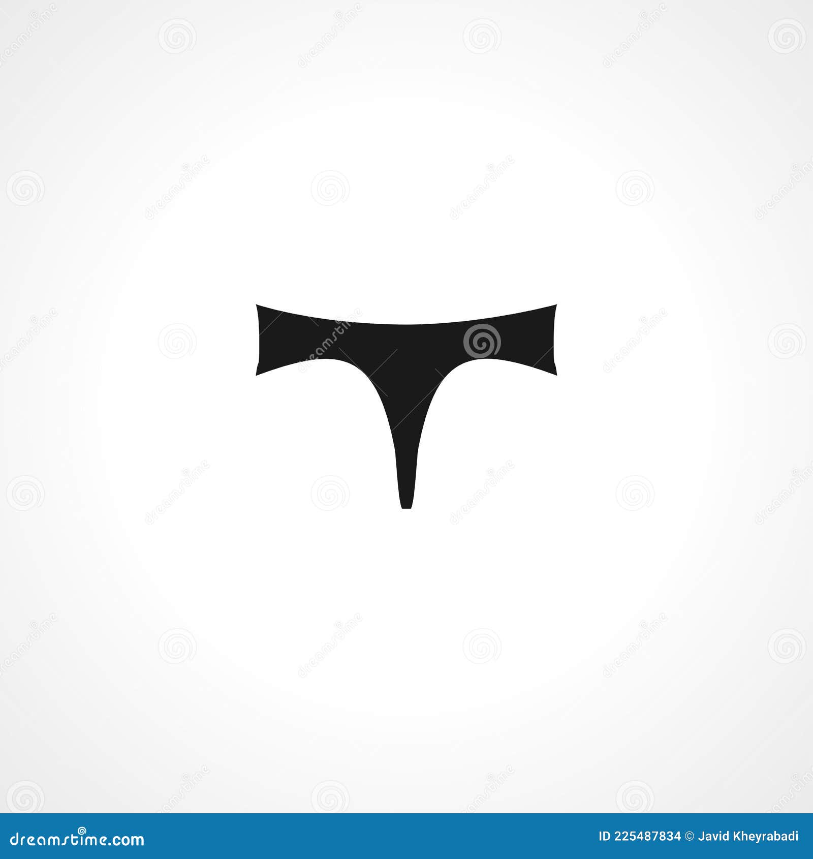 Underpants Icon. Woman Underpants Simple Icon. Underpants Isolated Icon. Stock Vector ...