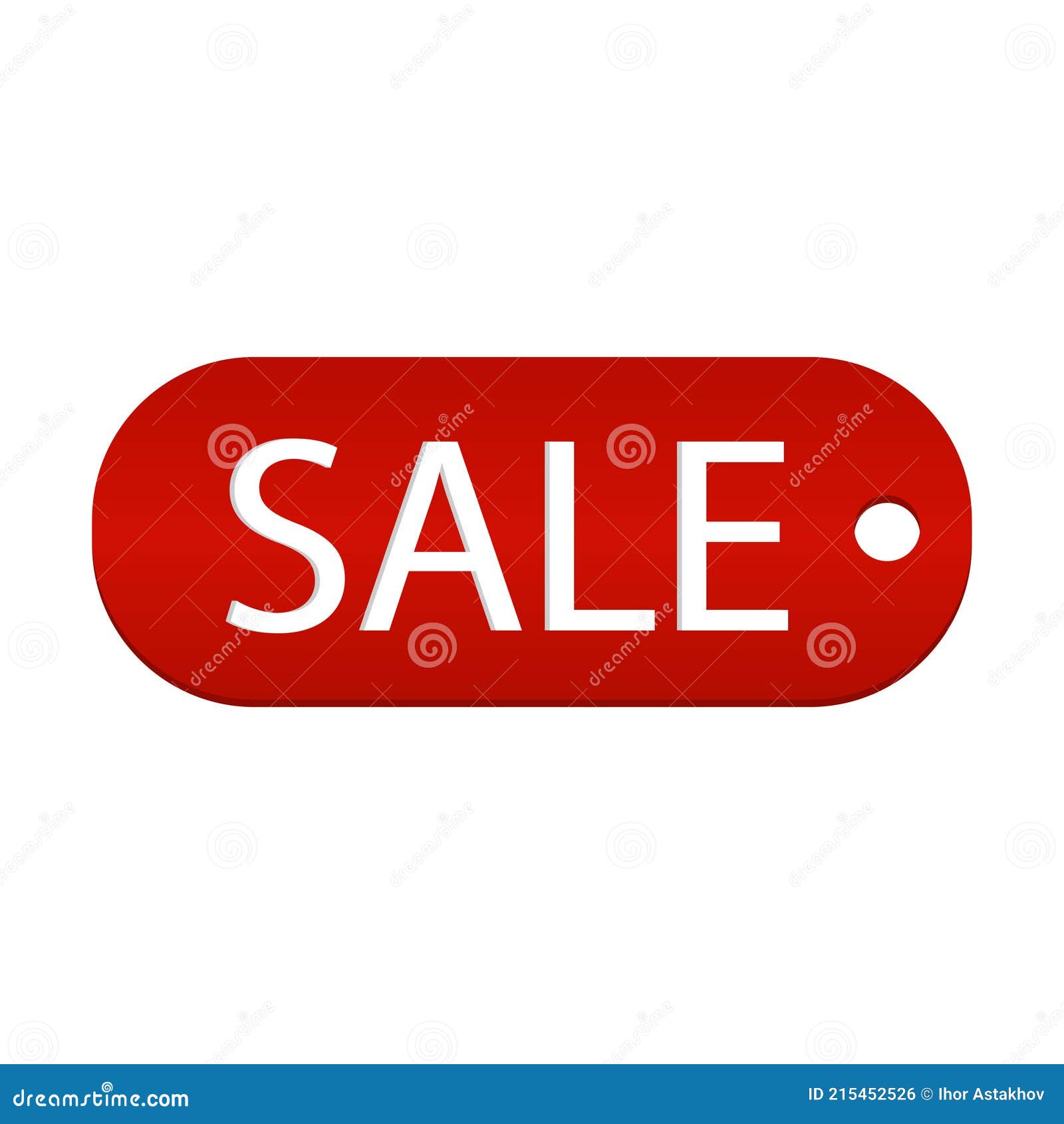 Flat Advertising with Red Sale Icon. Vector Illustration Stock Vector ...