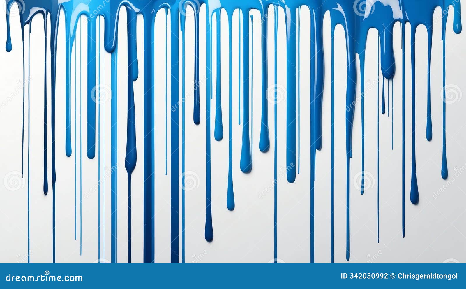 Flat Aesthetic Linear Dripping Blue Paint on White Bac Ai Generated ...