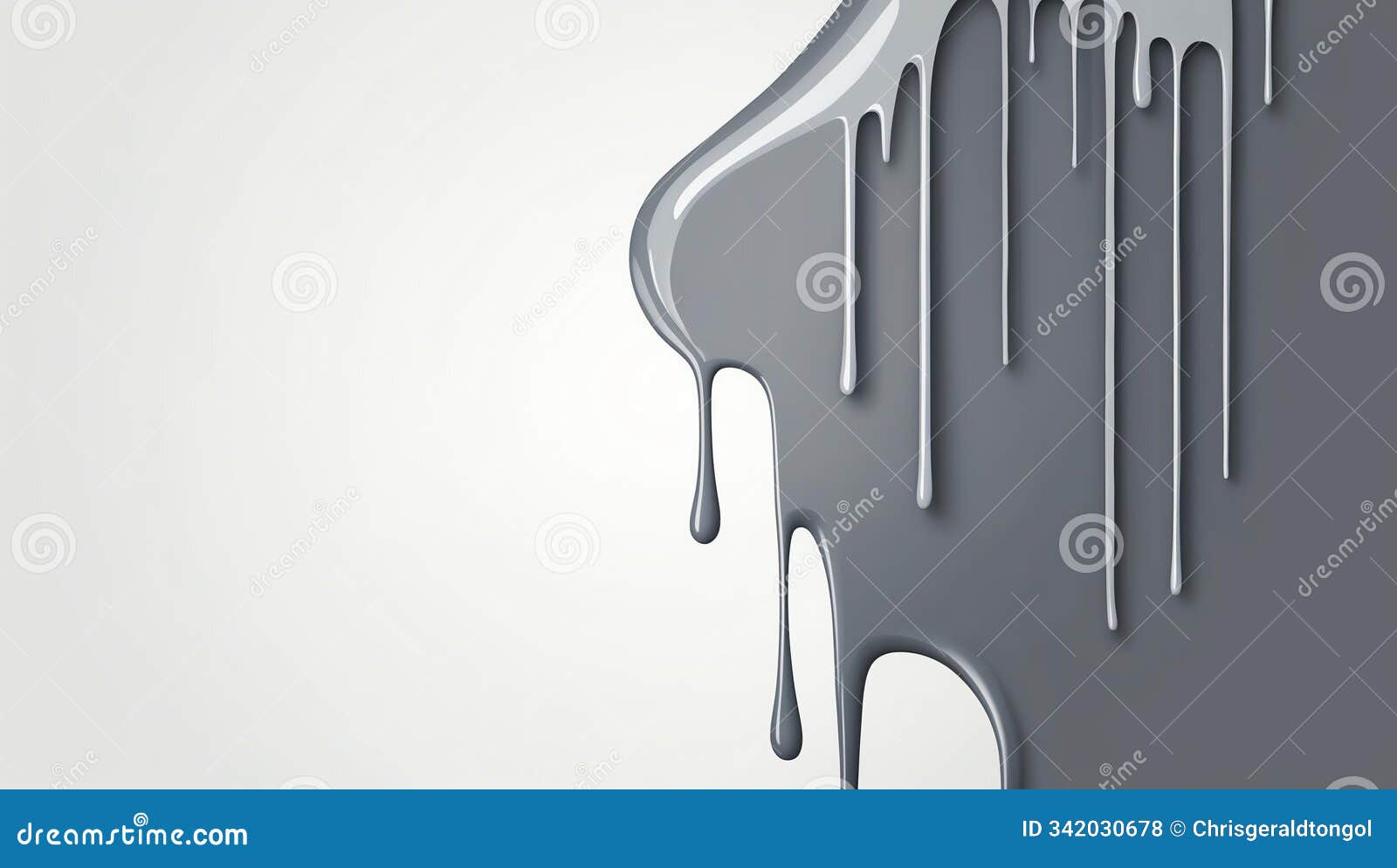 Flat Aesthetic Linear Dripping Grey Paint on White Bac Ai Generated ...
