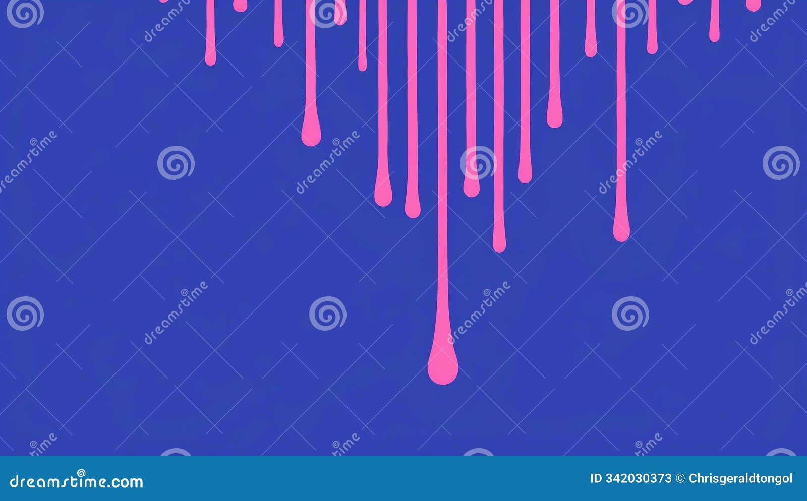 Flat Aesthetic Linear Dripping Pink Paint on Blue Back Ai Generated ...