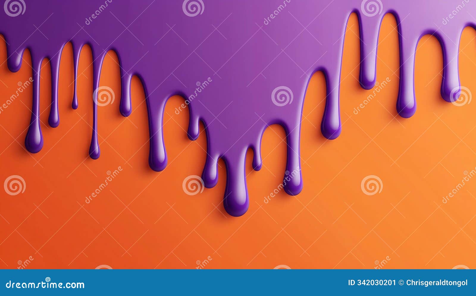 Flat Aesthetic Linear Dripping Multicolor Paint On Blu Ai Generated ...