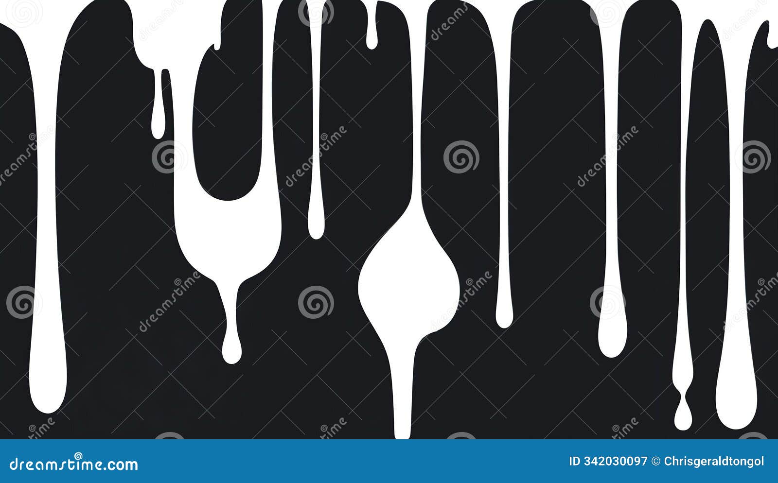 Flat Aesthetic Linear Dripping White Paint on Black Ba Ai Generated ...