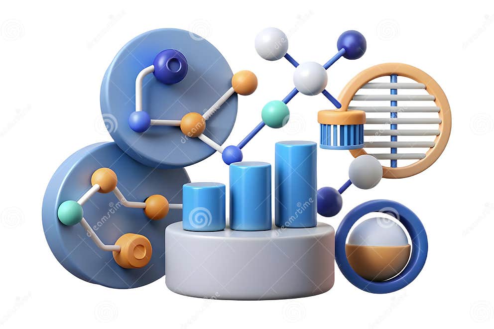 Flat AI Driven Bioinformatics Elements Concept As Abstract Elements Representing Bioinformatics ...