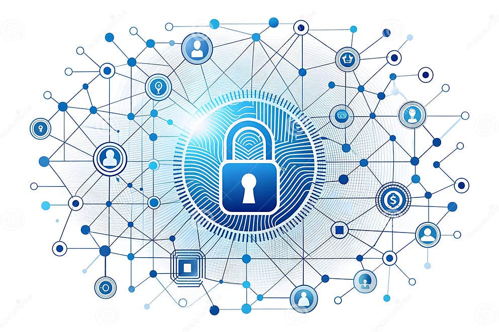 Flat AI Driven Digital Identity Elements Concept As Abstract Elements Featuring Digital Identity ...