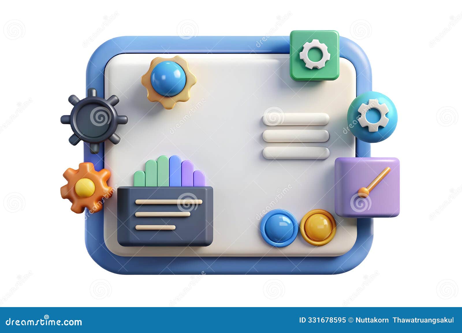 Flat AI Driven Language Processing Frame Concept As a Clean Border Frame with Abstract Language ...
