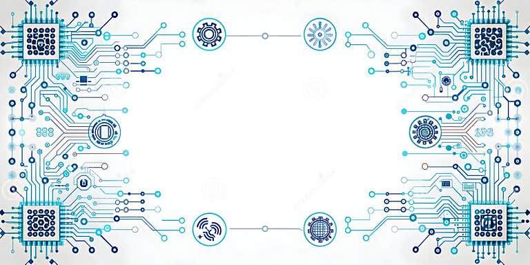 Flat AI Driven Language Processing Frame Concept As a Clean Border Frame with Abstract Language ...