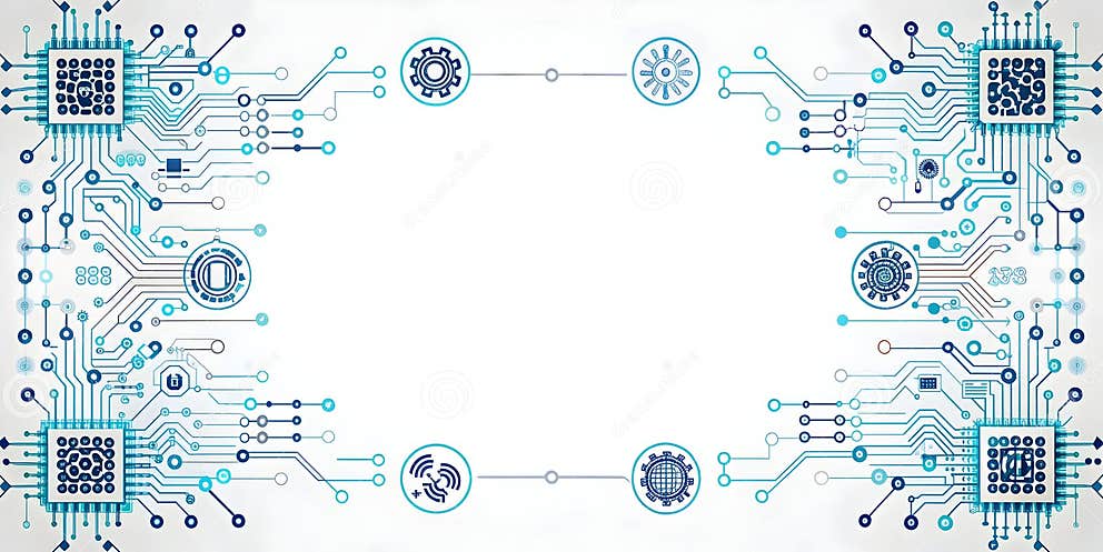 Flat AI Driven Language Processing Frame Concept As a Clean Border Frame with Abstract Language ...