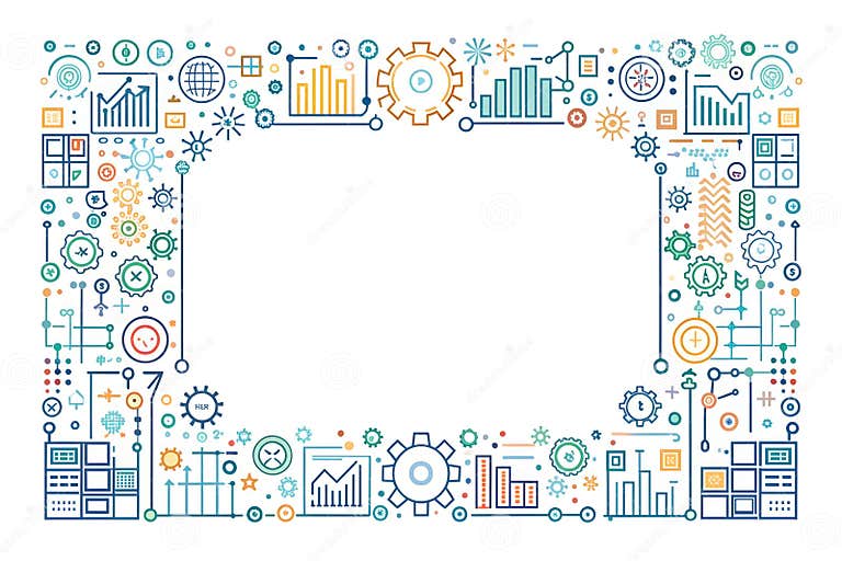Flat AI Driven Language Processing Frame Concept As a Clean Border Frame with Abstract Language ...