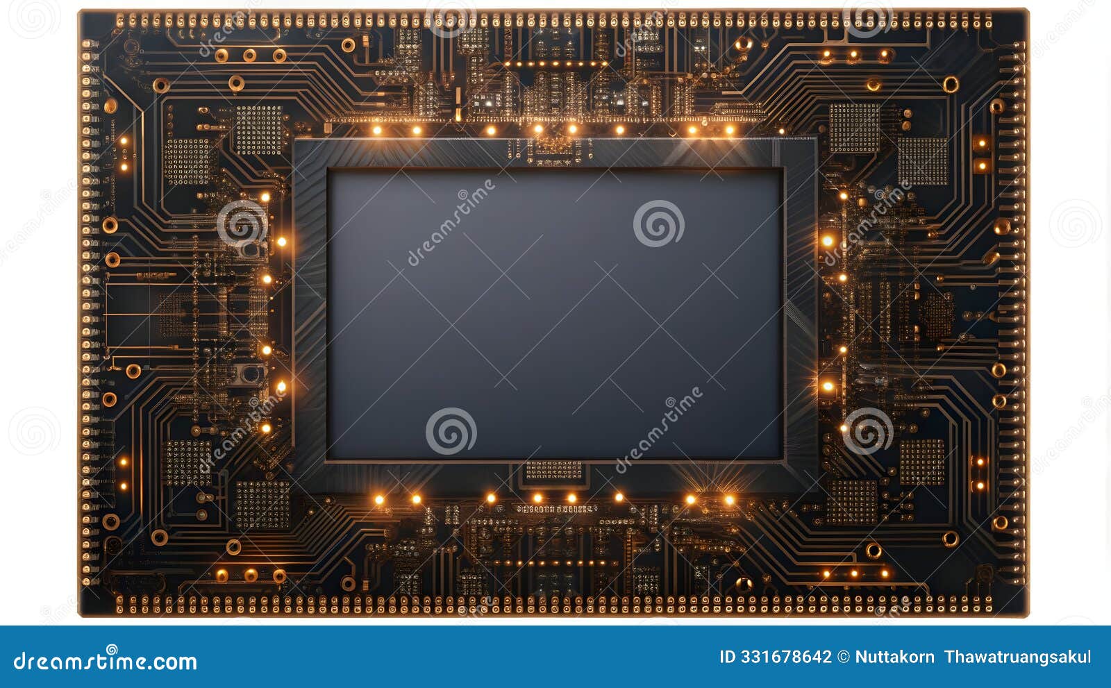 Flat AI Driven Language Processing Frame Concept As a Clean Border Frame with Abstract Language ...